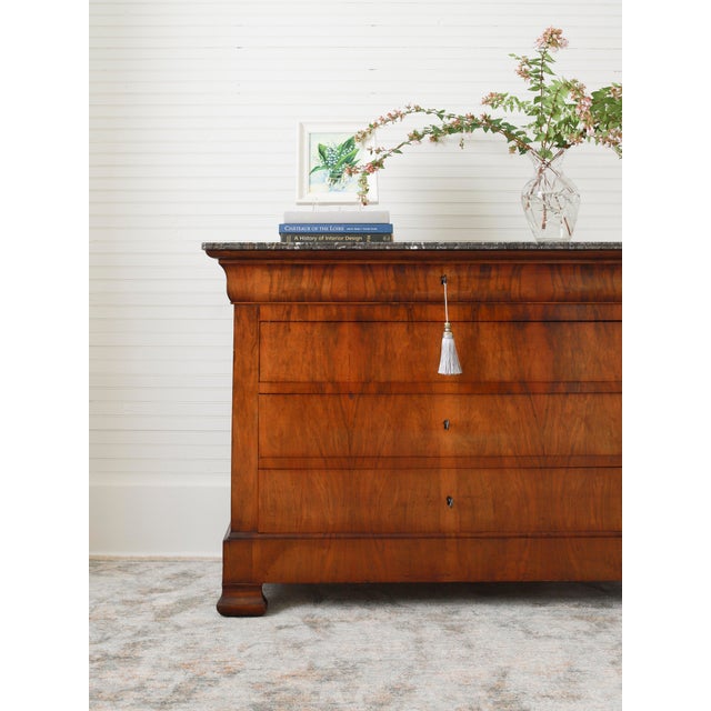 19th Century French Louis Philippe Commode With Marble Top | Chairish