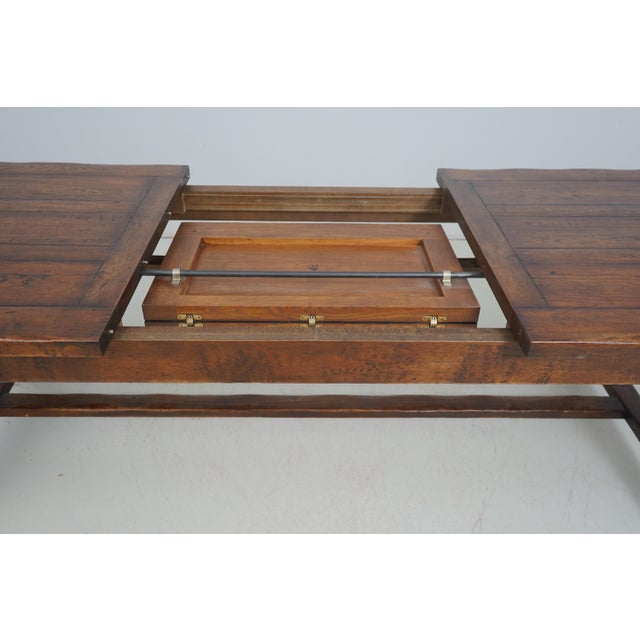 High Quality Bench Made Distressed Finish Dining Room Table | Chairish