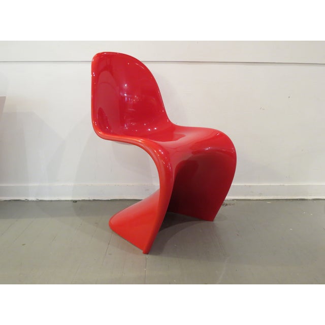 Vintage Panton Classic Chair With Glossy Finish | Chairish