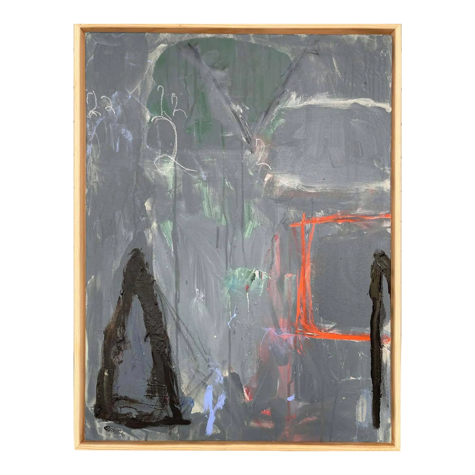 "Rosetta #17" Framed Contemporary Abstract Multimedia Painting by G ...