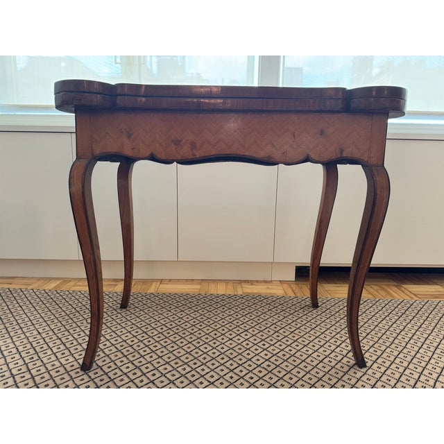 18th Century French Antique Folding Game Table | Chairish