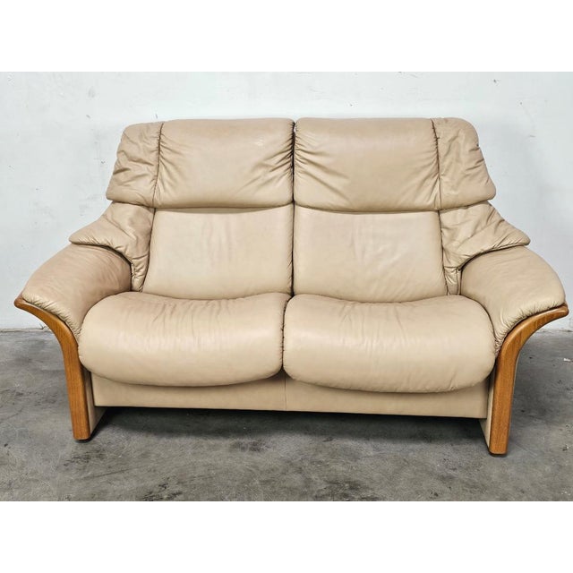 Leather Ekornes Stressless El Dorado Loveseat Recliner Chairish