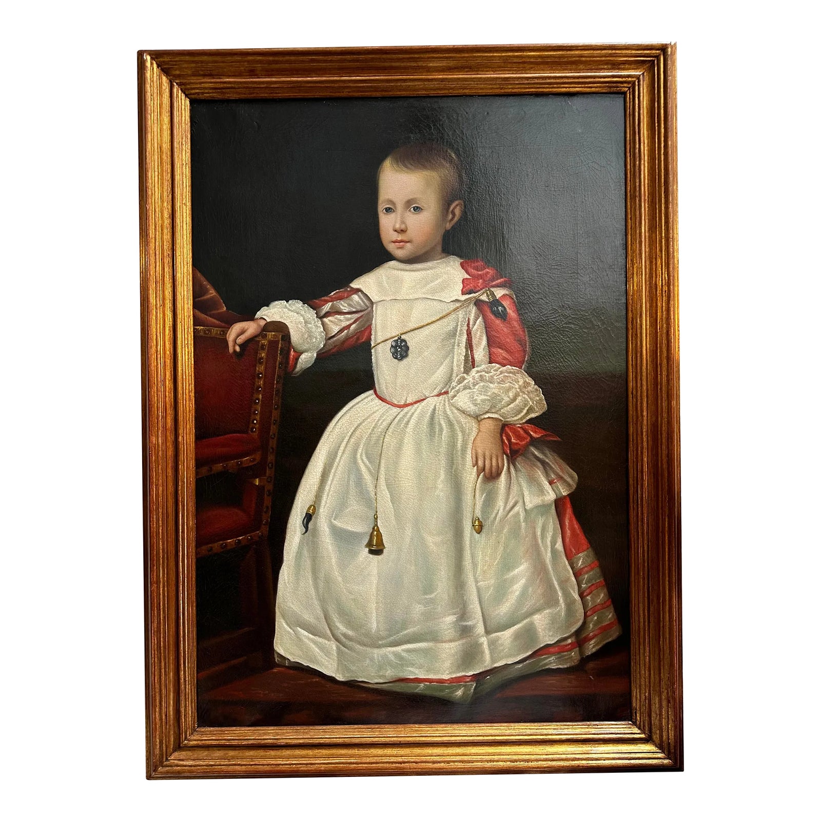17th C Style Prince Prospero Portrait Oil Painting | Chairish