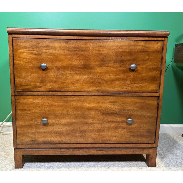 1980s Ethan Allen Wooden Lateral File Cabinet | Chairish