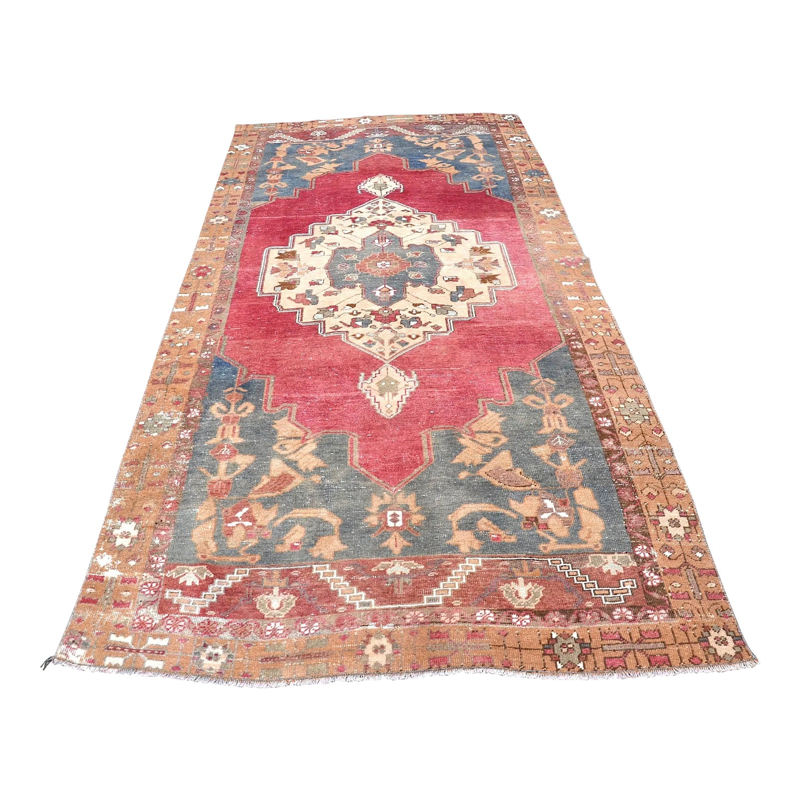 Vintage Traditional Handmade Rug | Chairish