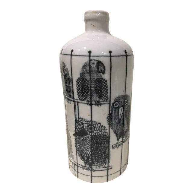 Mid 20th Century Alberts German Bird Pottery Crock | Chairish