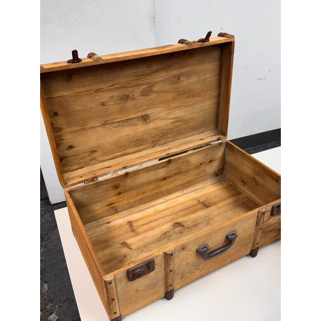 Vintage Wood Storage Trunks, Set of Three | Chairish