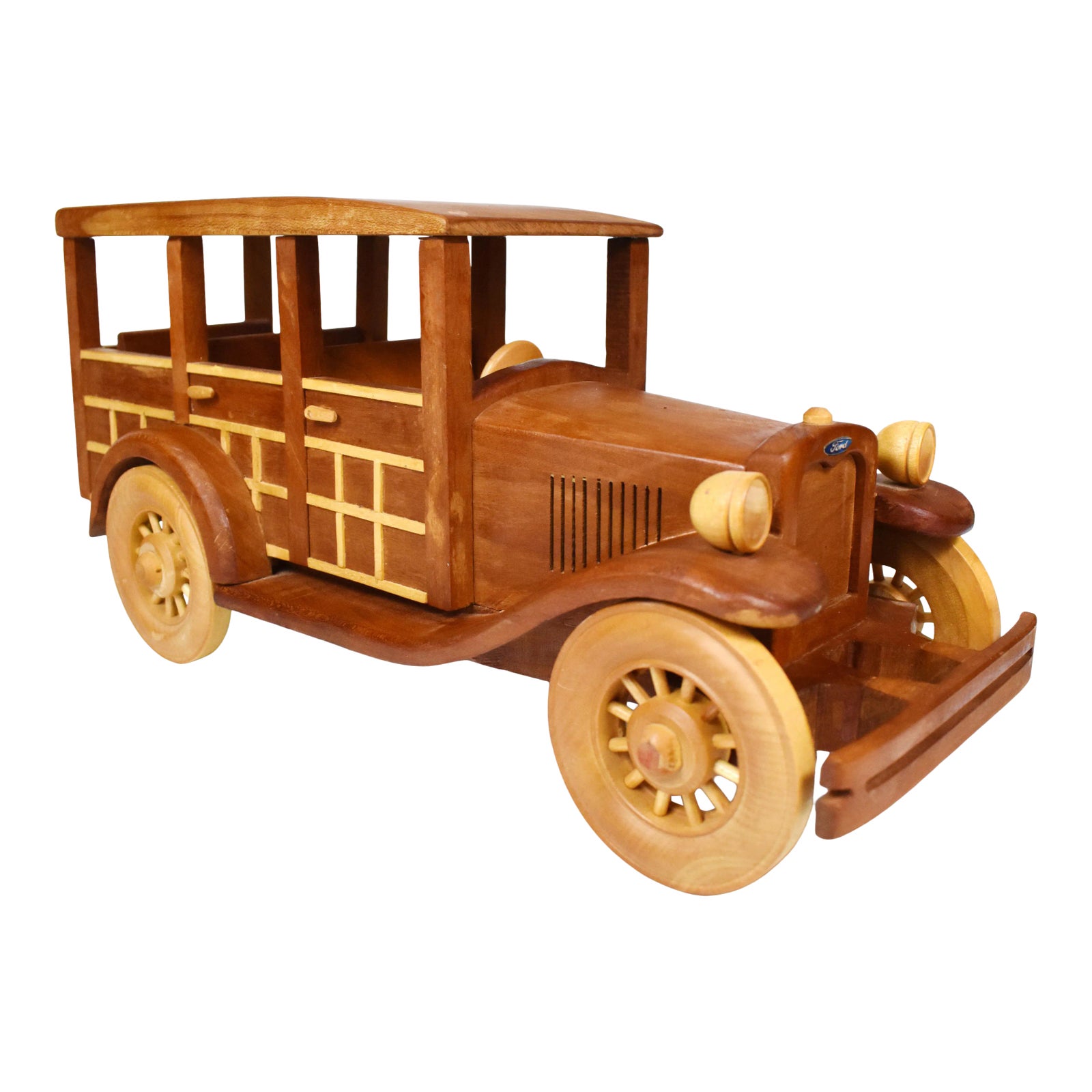2005 Handmade Wooden Early 19th Century Classic Ford Car Model Figurine ...