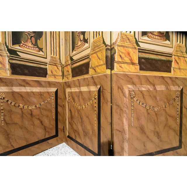 Painted Screen -Three Panels | Chairish