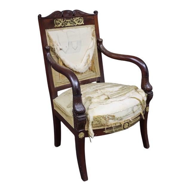 Charles-Honoré Lannuier Attributed Empire Chair | Chairish