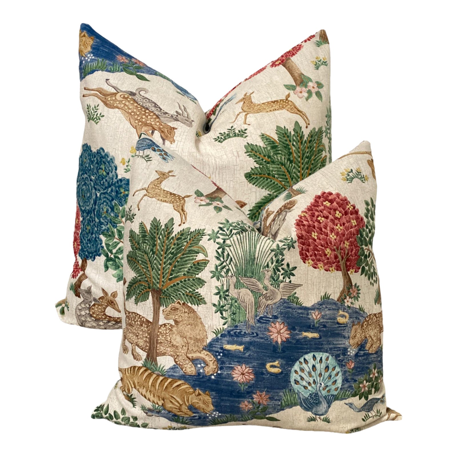 Sanderson Pamir Garden Down Pillows - a Pair | Chairish