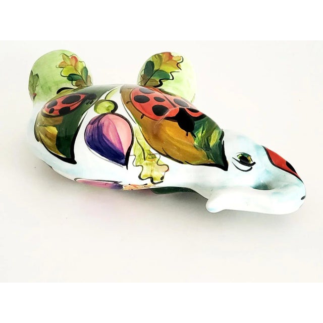 Hand Painted Ceramic Elephant by Anatoly Turov | Chairish