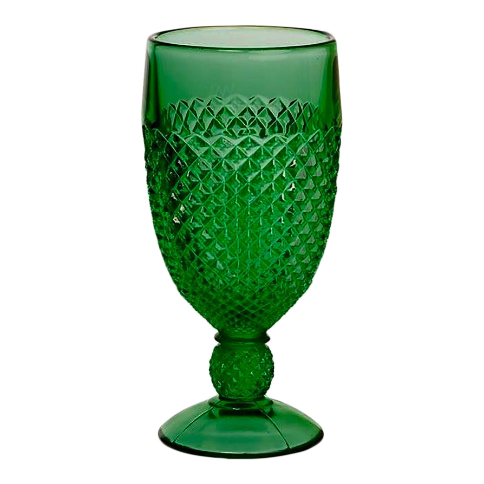 Emerald Green Goblets by Mosser Glass Company - Set of 12 | Chairish