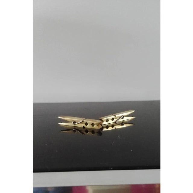 1970s Solid Bronze Mail Clips, France - a Pair | Chairish
