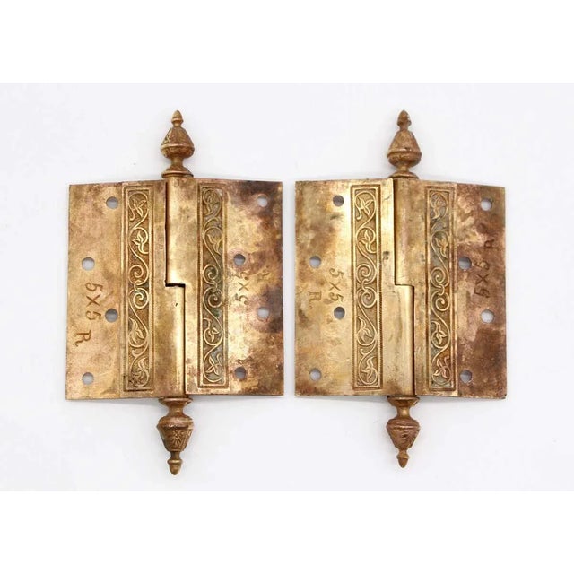 Early 20th Century Bronze Right Lift Off Butt Door Hinge | Chairish