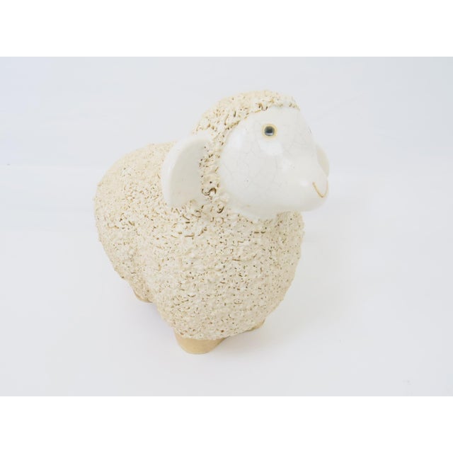 Vintage Woodlodge English Garden Glazed Ceramic Standing Sheep | Chairish