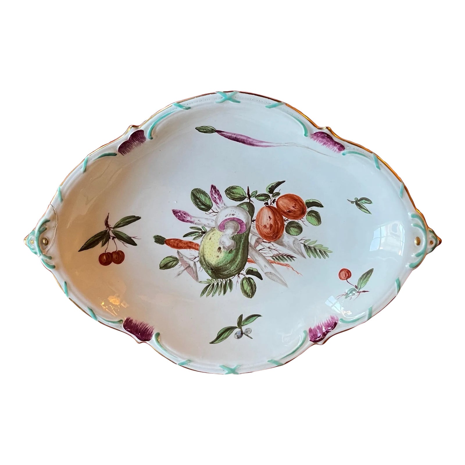 Antique 18th Century Chelsea Porcelain Lozenge Shape Dessert Dish ...