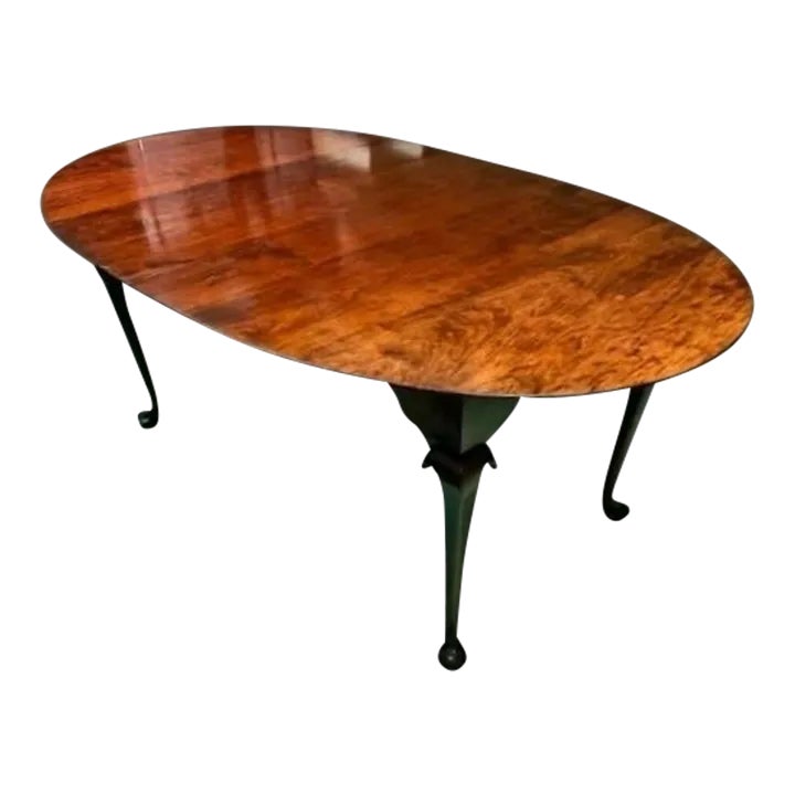Reproduction Queen Anne Style Solid Cherry Dining Table by D. R. Dimes ...