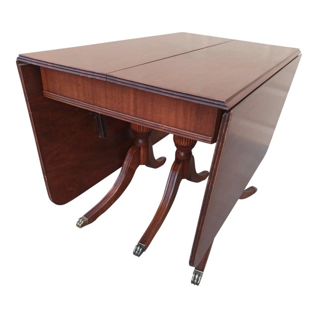 Vintage Duncan Phyfe Style Drop Leaf Table | Chairish