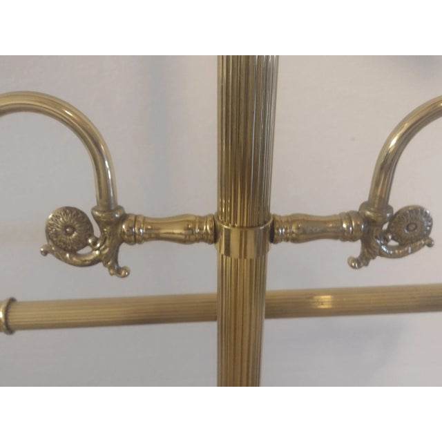 Late 20th Century Antique Victorian Brass and Wood Valet Stand in the ...