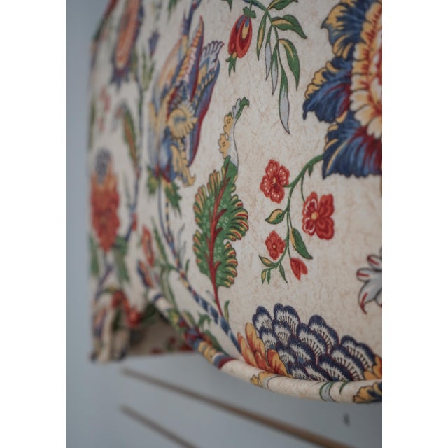 Pair Custom Made Upholstered Window Valances | Chairish