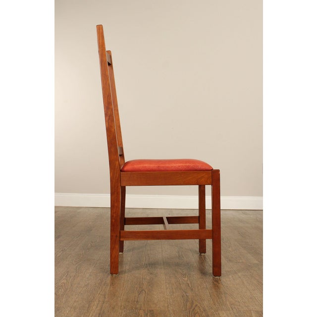 Stickley Mission Collection Set of Four Cherry Spindle Dining Chairs ...