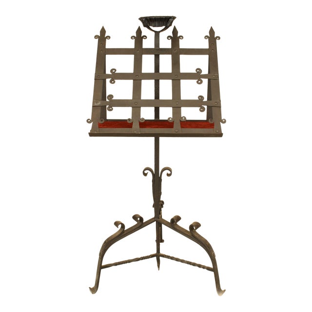 Gothic Revival Wrought Iron Lectern | Chairish