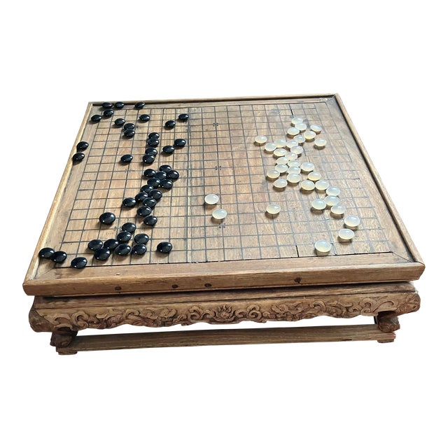 1980s Wood Go Game Table | Chairish