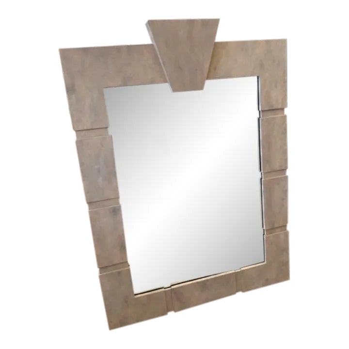 1980s Inspired Painted Post Modern Mirror | Chairish