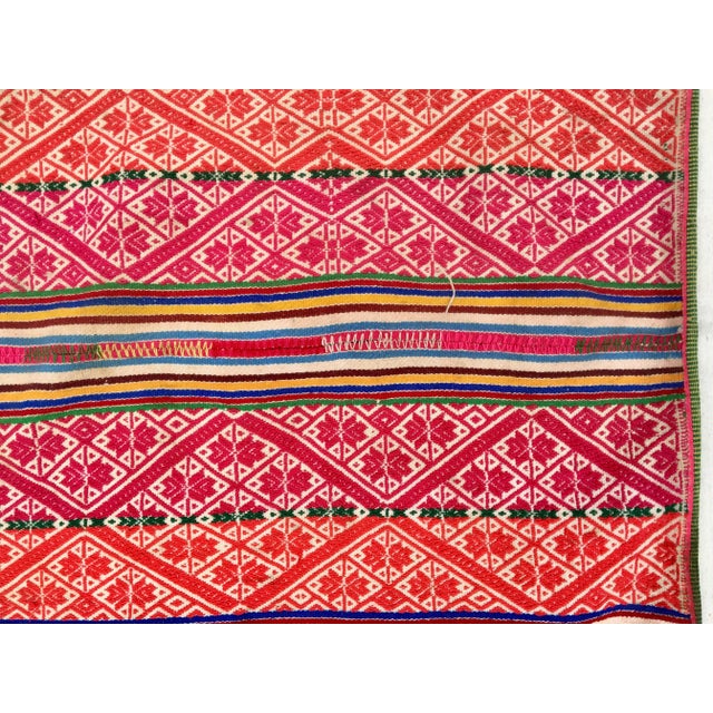 Vintage Andean Wool Manta Blanket - | Chairish