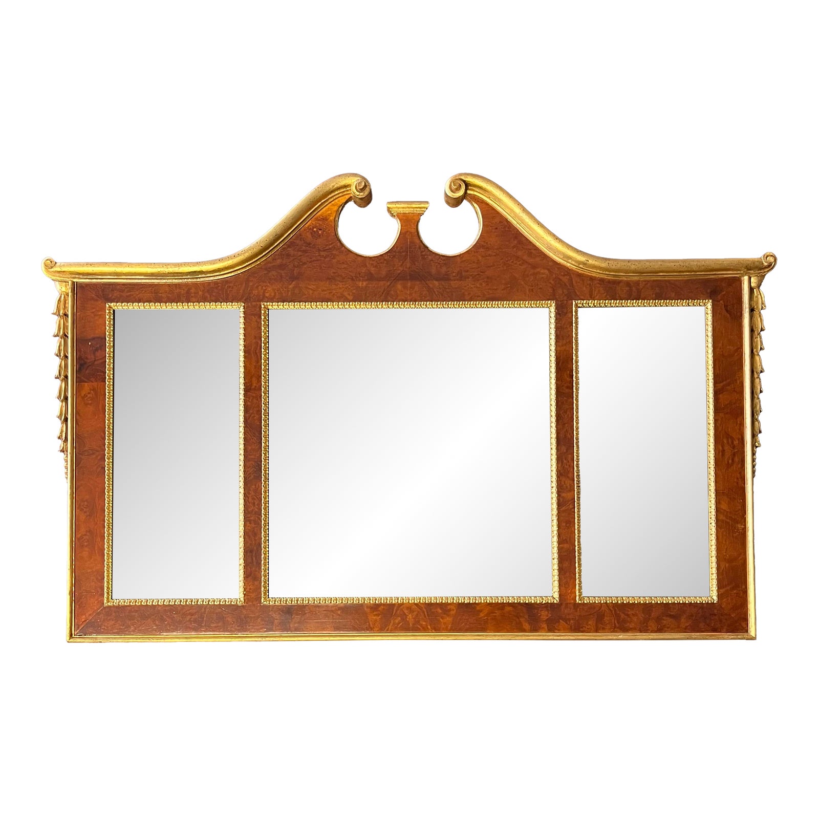 Le Barge Triple Panel Mantle Mirror | Chairish