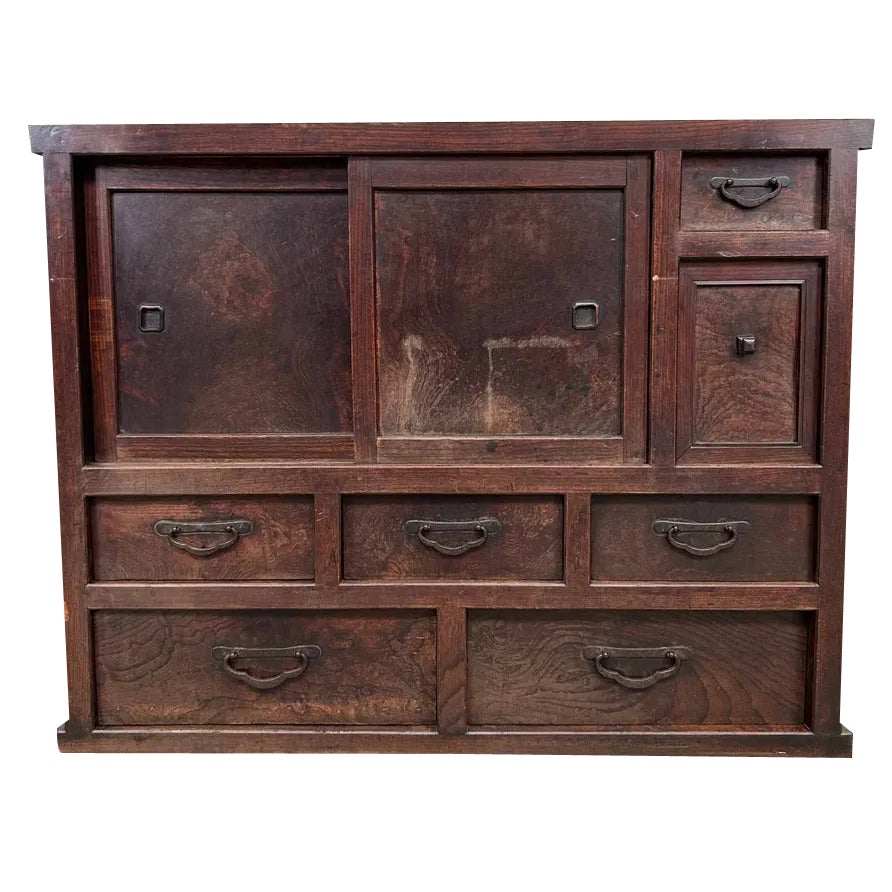 Traditional Taishhō Japanese Storage Cabinet, 1920s | Chairish