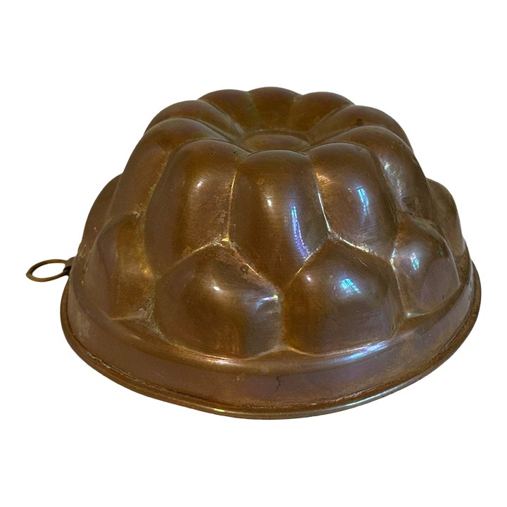 Large Antique French Copper Jelly Pudding Aspic Mold Mould | Chairish