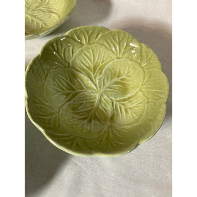 Vintage Porcelain Cabbage Bowls Made in Japan - Set of 4 | Chairish
