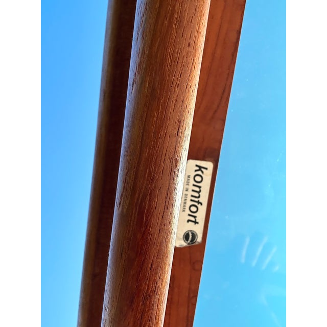 Mid Century Modern Danish Teak and Smoked Glass Coffee Table by Komfort ...