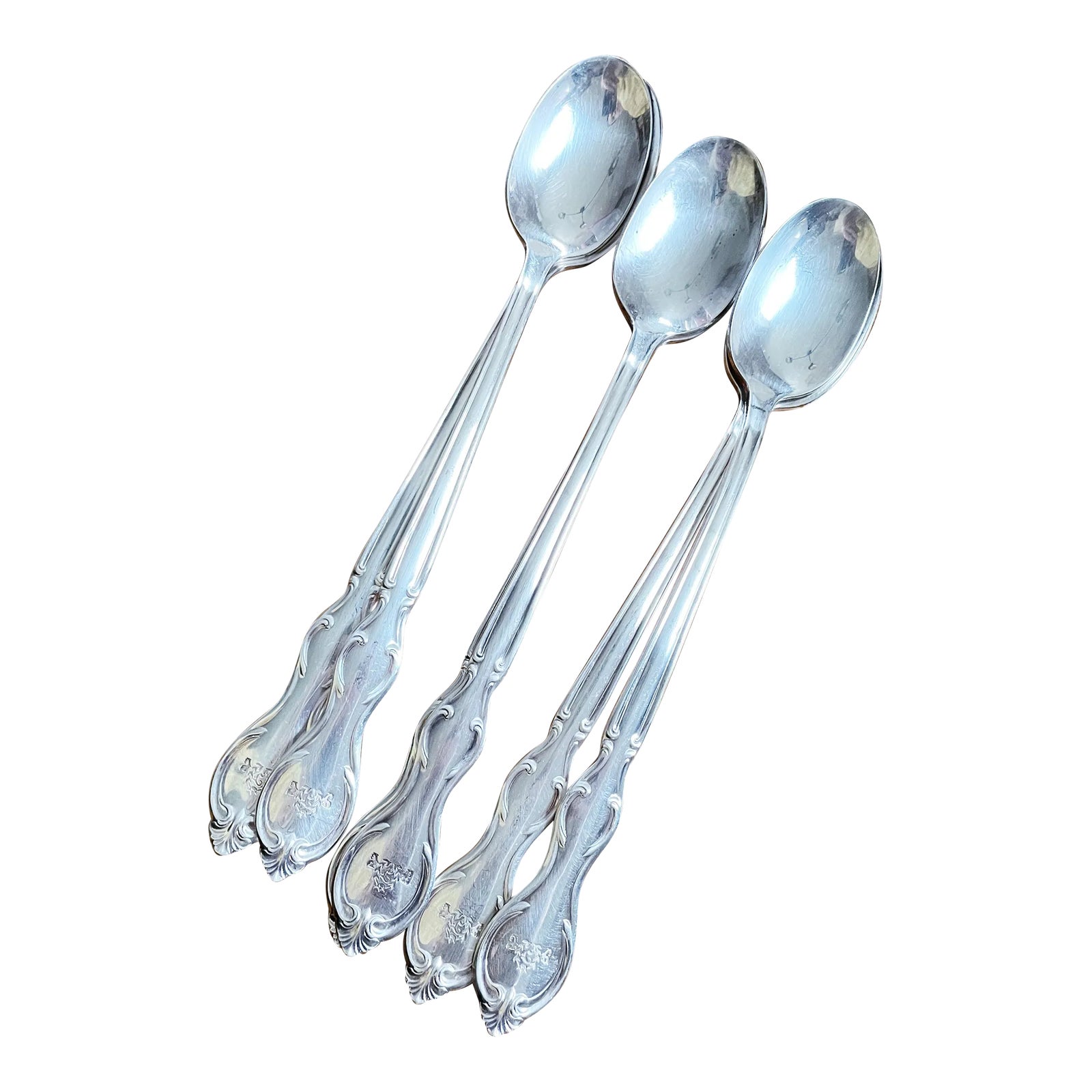Vintage Silver Plated Iced Tea Spoons for 6 From the Fontainebleau ...