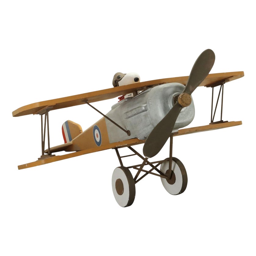 Airplane Model with Snoopy Aviator | Chairish