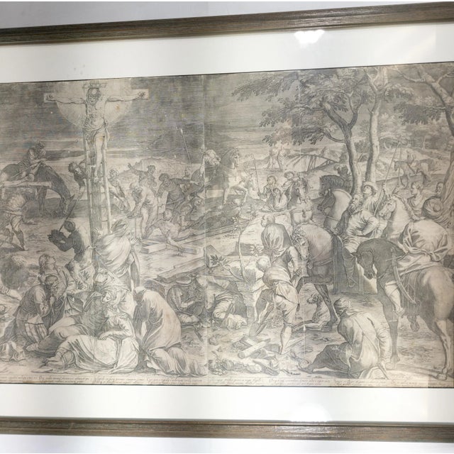 17th Century Italian Old Master Engraving Triptych After "The Crucifixion" by Jacopo Tintoretto ...