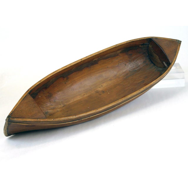 American Wooden Decorative Canoe | Chairish