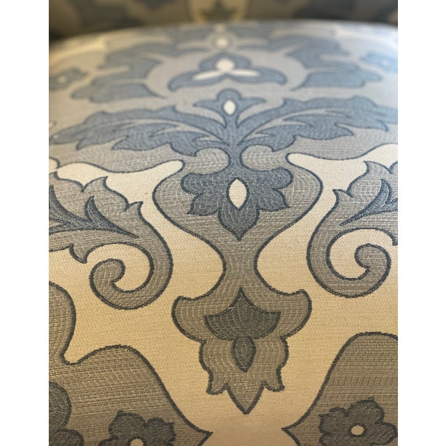 1960s Upholstered Cherry Rocking Chair | Chairish