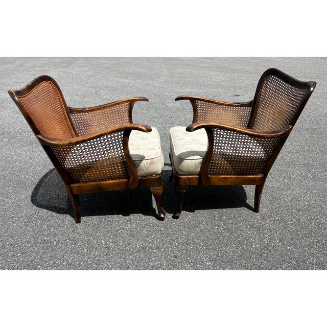 Living Room Wingback Curved Bentwood Canning Chairs, Sofa | Chairish