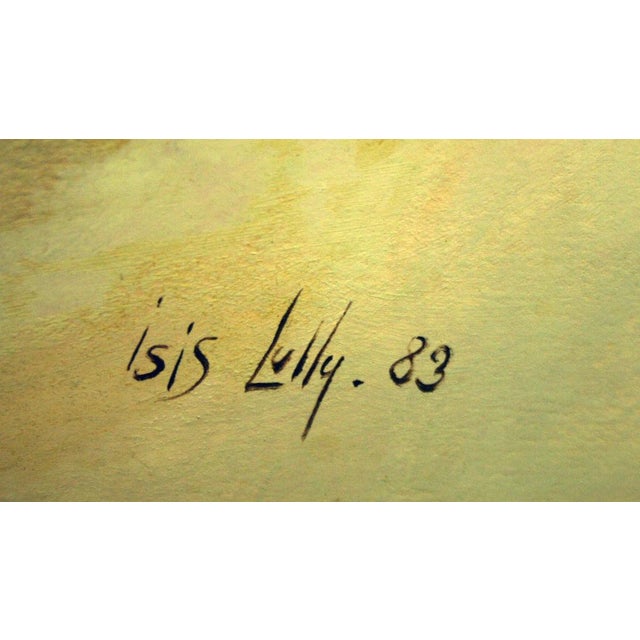 Isis Lully Coffee Cup & Saucer Watercolor Painting | Chairish