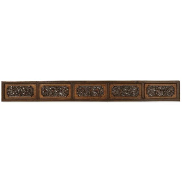 Long Antique Carved Panel | Chairish