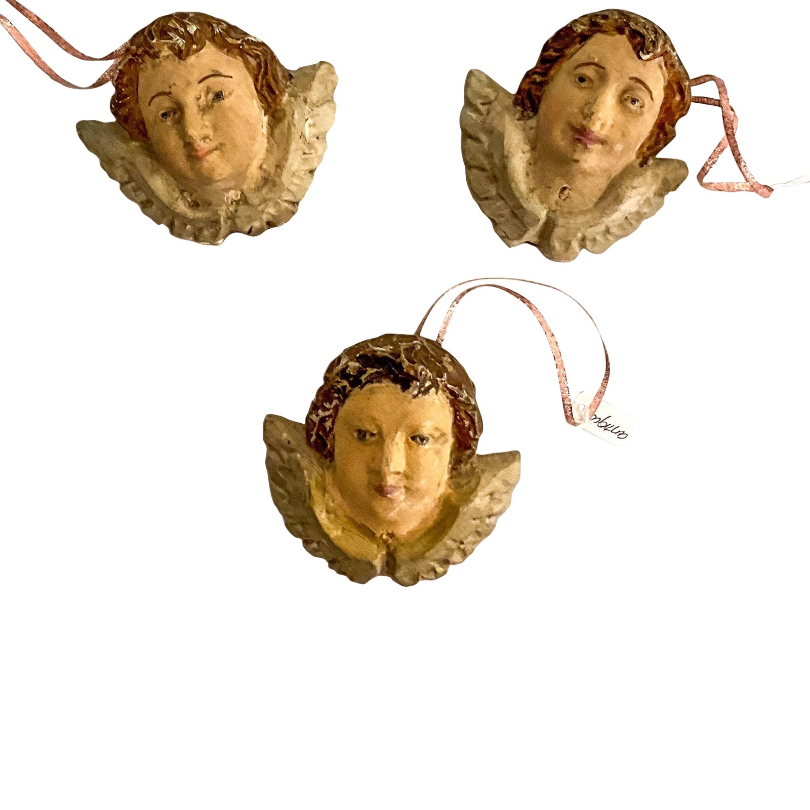 19th-C. Rococo Style Carved Wood Italian Putti / Cherub / Angel ...