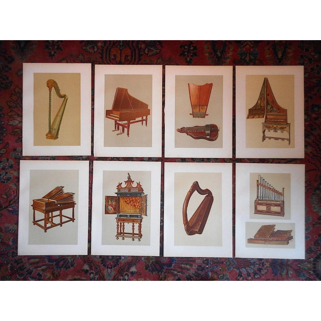 Antique 19th C. Ltd. Ed. Lithographs-Musical Instruments - Set of 8 ...