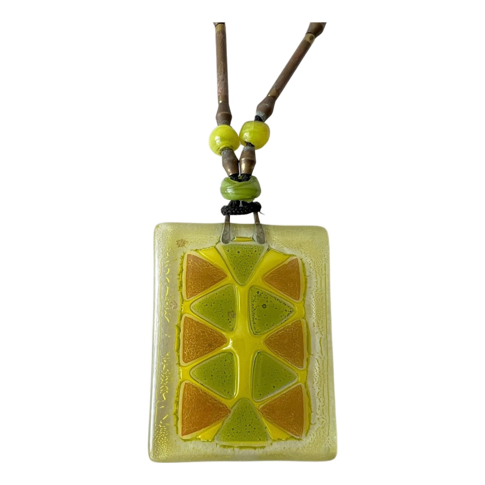 Vintage Frances Michael Higgins American Modernist Glass Pendant ...