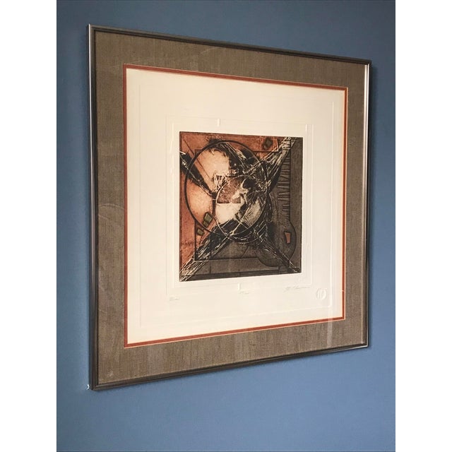 Vintage j.b. Thompson Aquatint Intaglio Mixed Media Etching on Paper ...