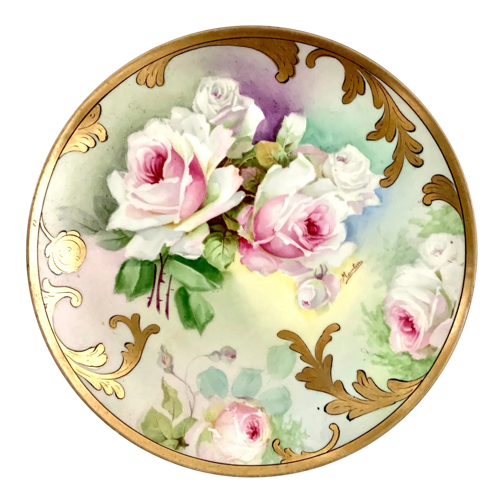 Late 19th Century Antique Royal Austria Victorian Hand Painted Limoges ...