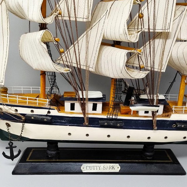 1970s Cutty Sark Model Ship, Handmade in England | Chairish