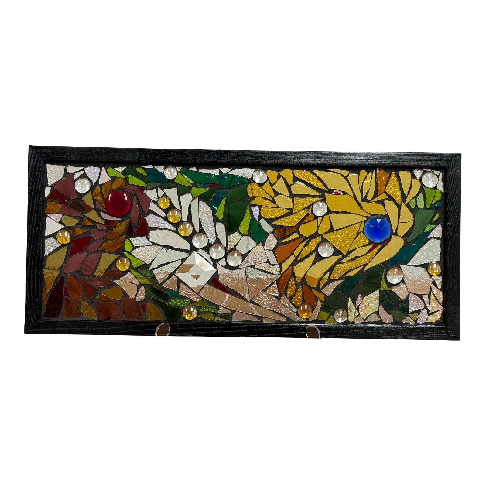 Katie Wolf Stained Glass Mosaic Panel | Chairish